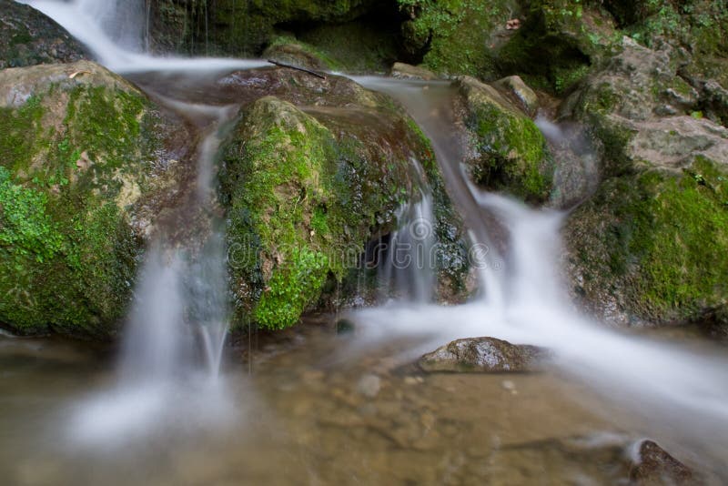 Spring waterfall detail stock photo. Image of medicine - 11089544