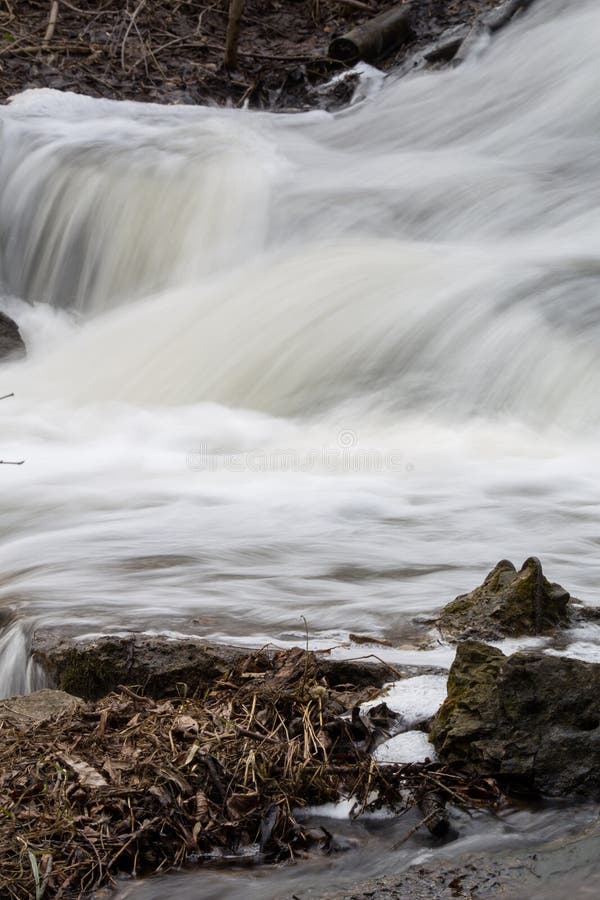 Spring waterfall stock image. Image of spring, region - 81405249