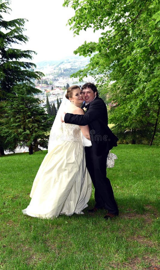A spring wedding stock image. Image of people, trees - 54476671