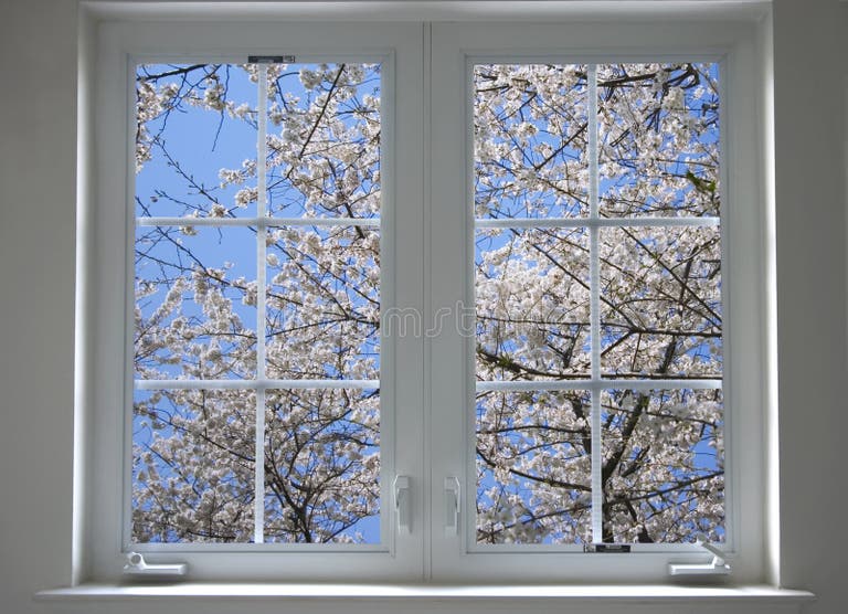 Spring window stock photo. Image of spring, interior, wooden - 682864