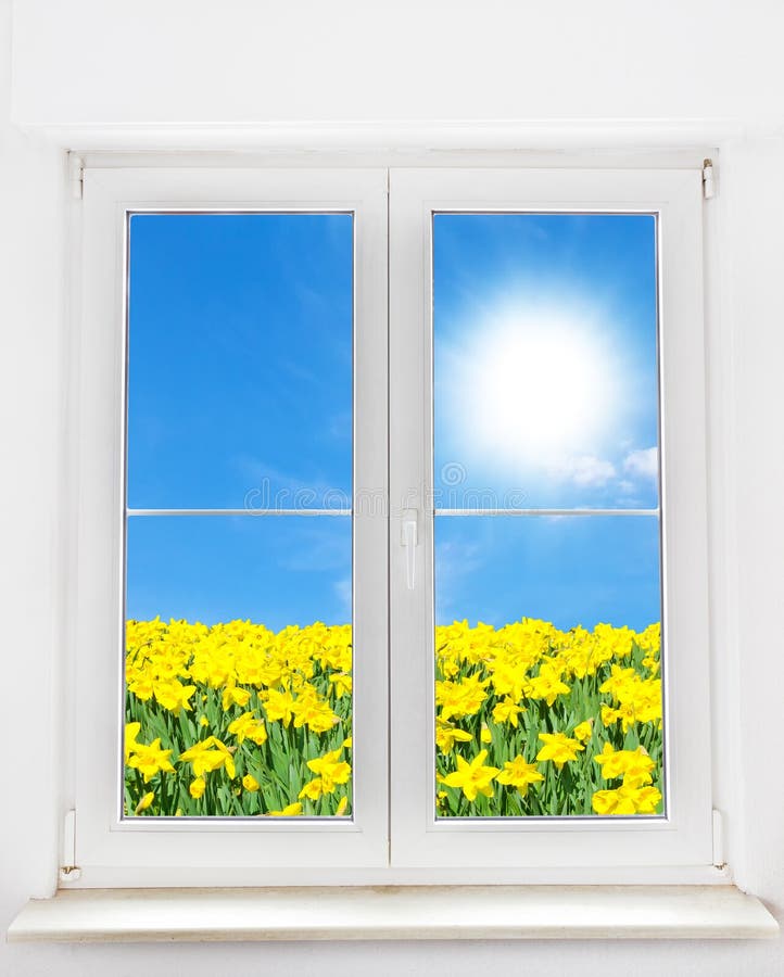 Spring window stock image. Image of freedom, easter, colorful - 47762369