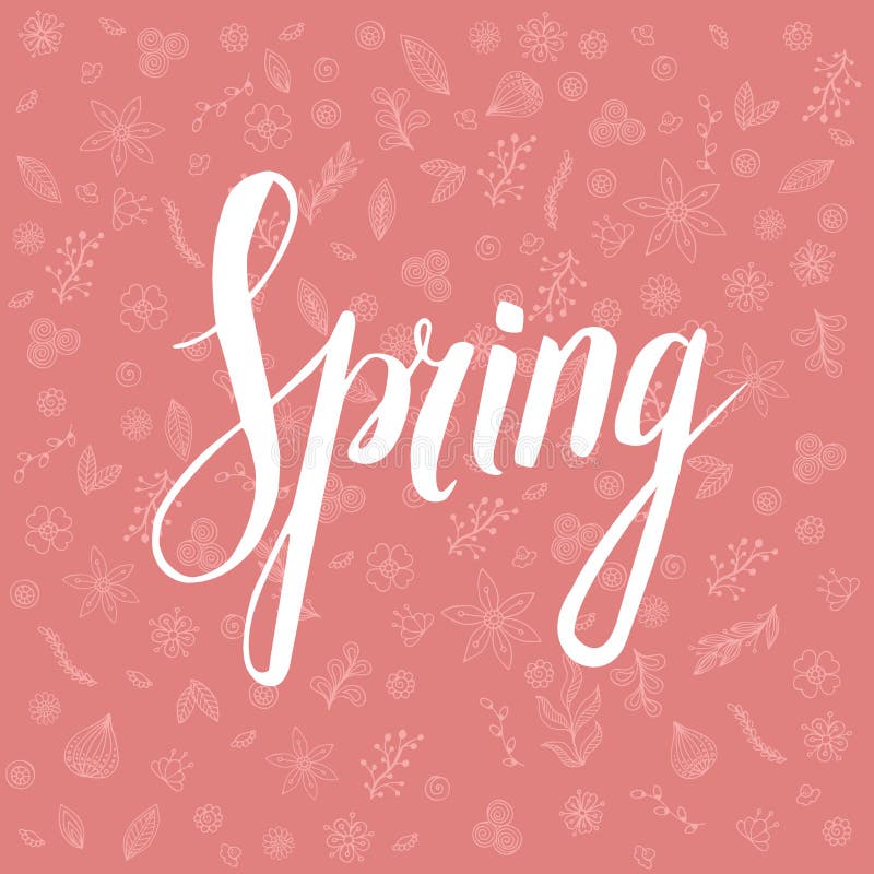 Spring Wording Stock Illustrations – 1,714 Spring Wording Stock ...