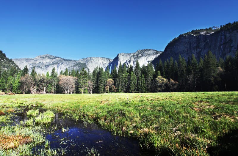 Spring in Yosemite stock photo. Image of travel, america - 9741896
