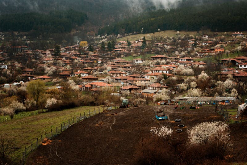 Spring in Zheravna, Bulgaria Stock Image - Image of travel, blossom ...