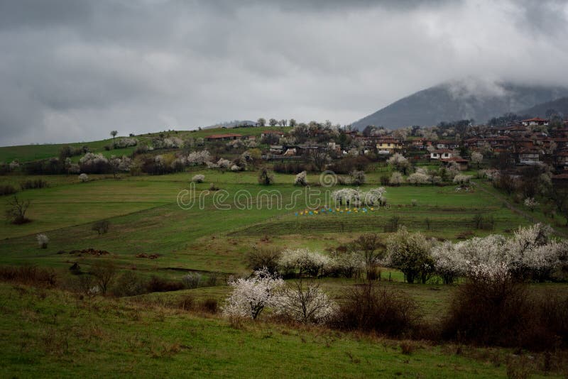 Spring in Zheravna, Bulgaria Stock Image - Image of balkan, europe ...