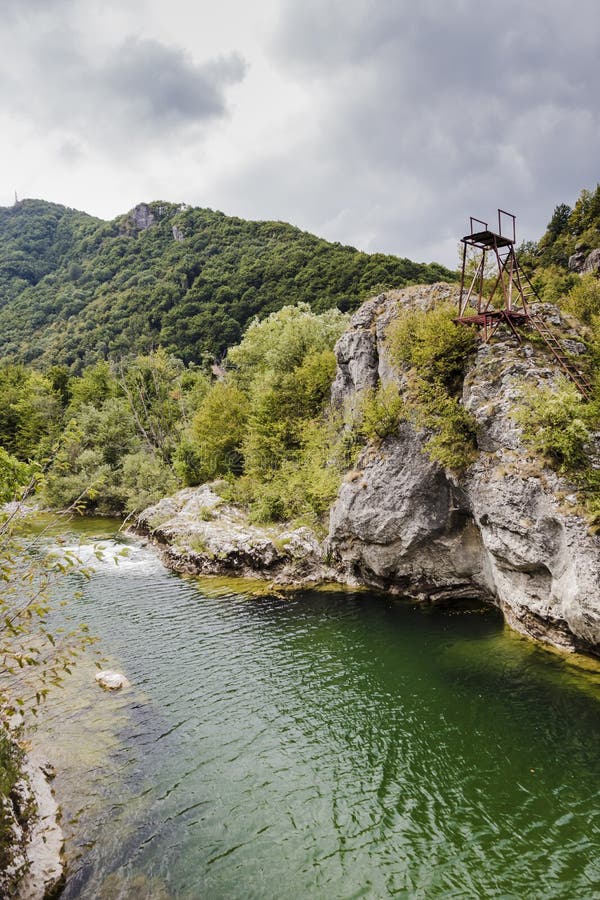 Springboard in the Mountains Stock Photo - Image of background ...