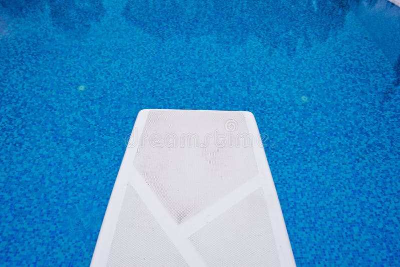 Springboard in the pool stock photo. Image of water, holiday - 63728488