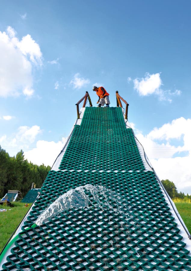 Springboard in summer stock image. Image of activities - 35333775