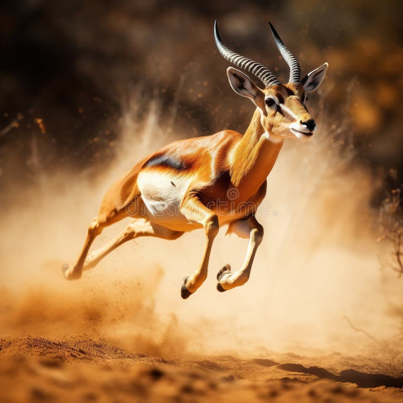 Jumping Springbok Stock Illustrations – 162 Jumping Springbok Stock ...