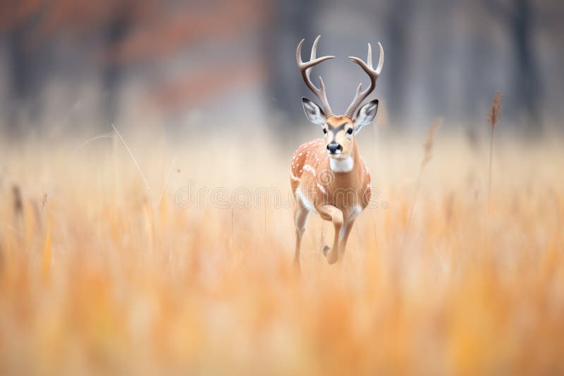 Springbok Sprinting from Predators Stock Illustration - Illustration of ...