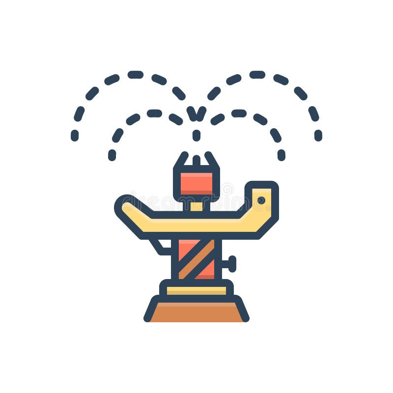 Color Illustration Icon for Springer, Water Springer and Irrigation ...