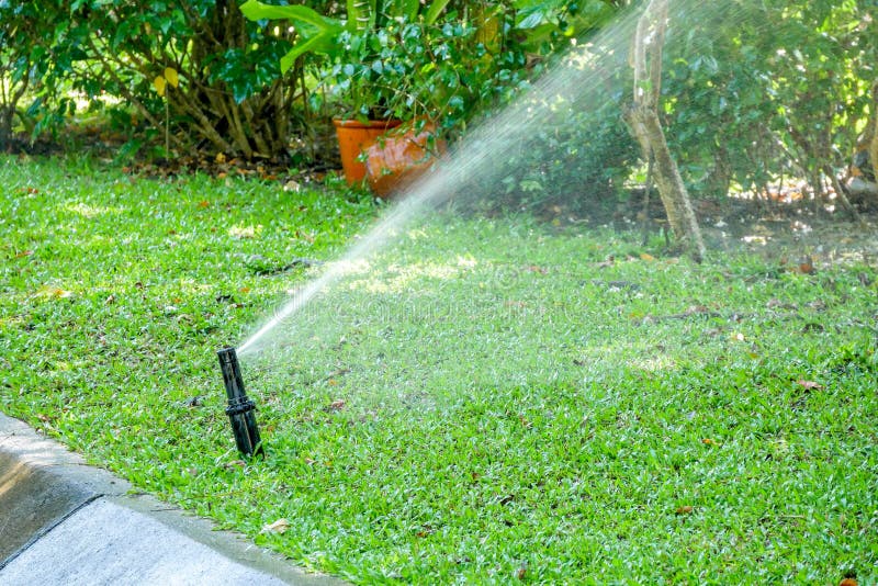 Springer Water System in the Garden Stock Photo - Image of care ...