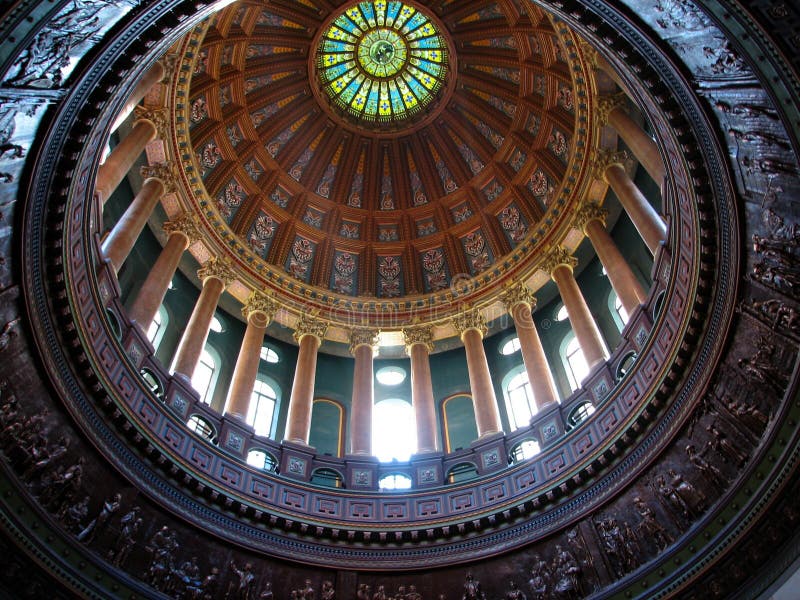 Inside Of The U.S. Capitol Dome Stock Photo - Image of landmark ...