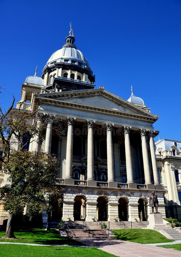 Springfield, Illinois: State Capitol Building Stock Image - Image of ...