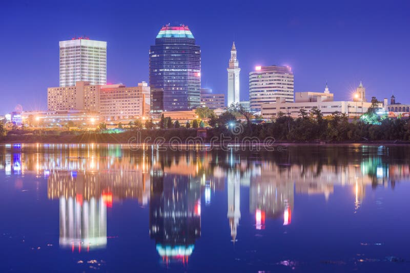 Springfield, Massachusetts, USA Downtown Skyline Stock Image - Image of ...