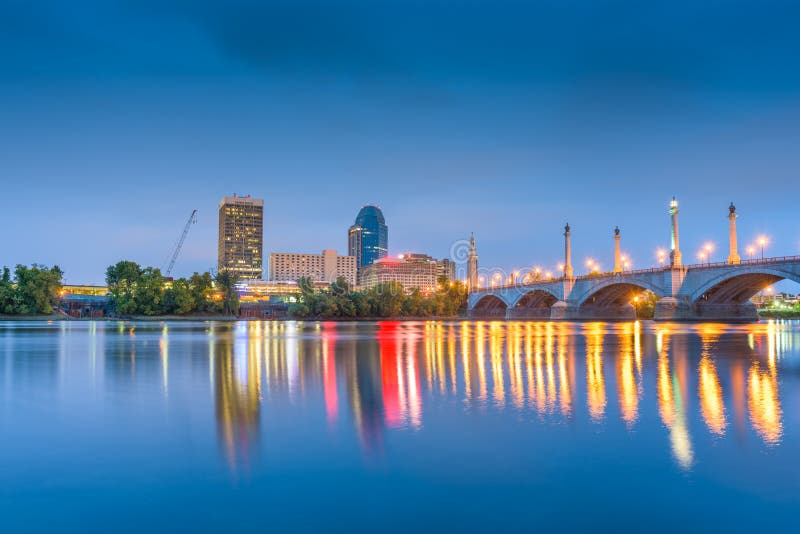 Springfield, Massachusetts, USA Downtown Skyline Stock Image - Image of ...