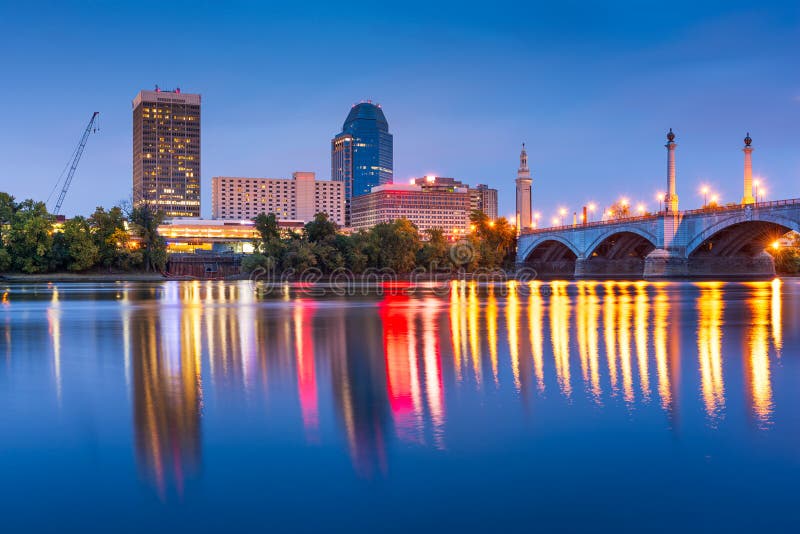 Springfield, Massachussetts, USA Skyline Editorial Stock Photo - Image ...