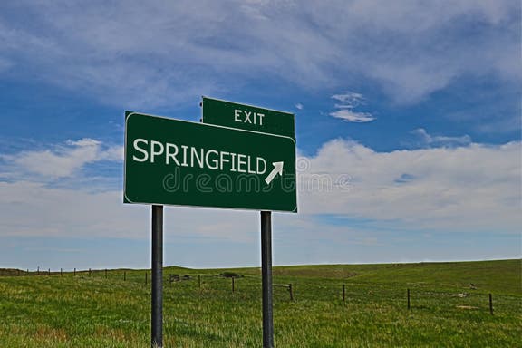 Springfield stock image. Image of arrow, interstate, navigation - 95064523