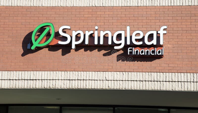 A Springleaf Financial Center Sign Editorial Stock Photo - Image of ...
