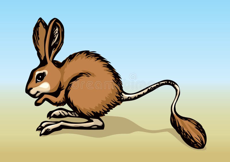 Springmuis Vector tekening vector illustratie. Illustration of afrika ...