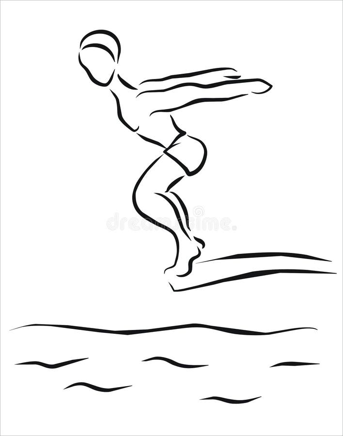 Springplank vector illustratie. Illustration of sport - 21287352