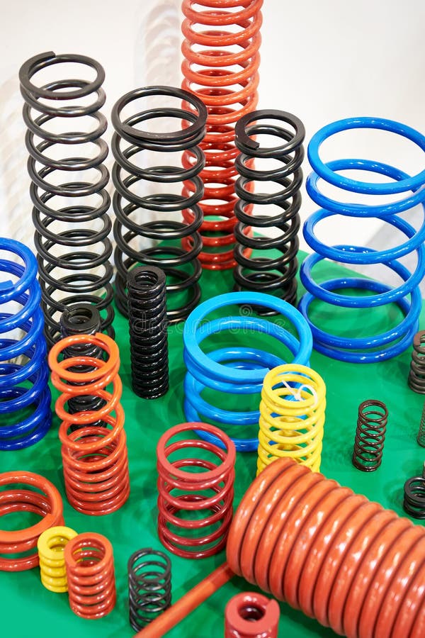 Shock Absorbers and Spring Added To the Frame of an Old Car Stock Photo ...