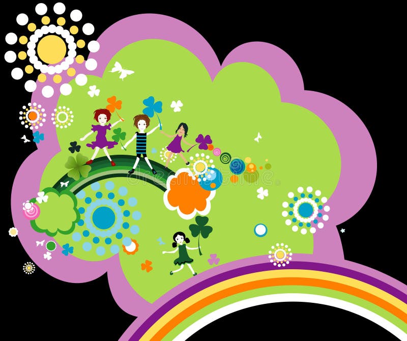 Kids Springtime Stock Illustrations – 3,628 Kids Springtime Stock ...