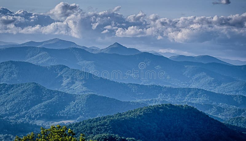 Springtime at Scenic Blue Ridge Parkway Appalachians Smoky Mount Stock ...