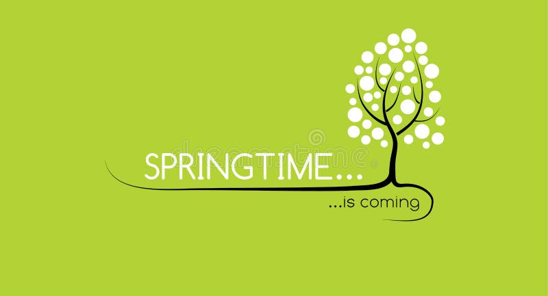 Springtime is coming stock vector. Illustration of season - 28175560