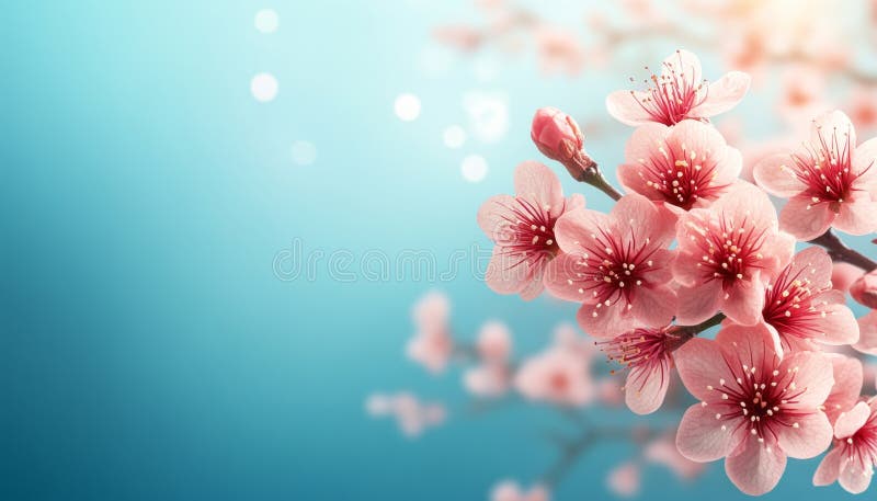 Springtime Dreams Cherry Blossom Branches in Bloom, Macro Photography ...