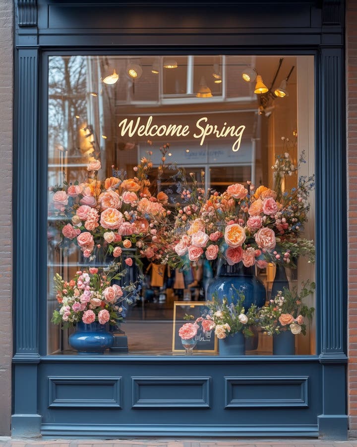 Springtime Elegance Shines in Storefront Decorations with Floral ...