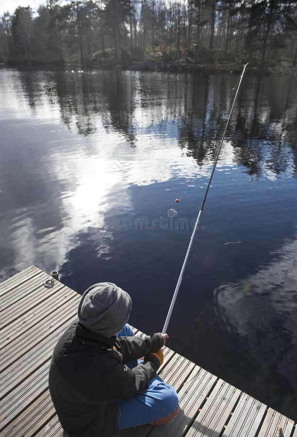 Springtime First Fishing Trip Stock Photo - Image of season, nature ...