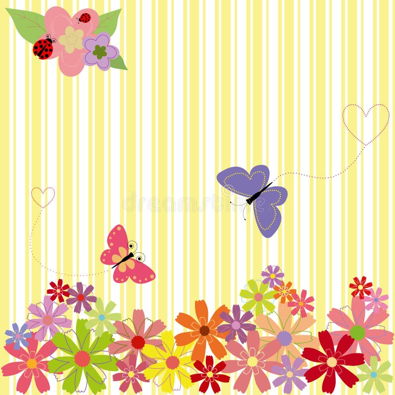 Animated Flowers And Butterflies