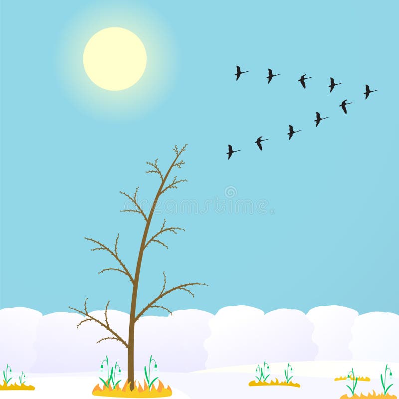 River in Springtime, Vector Stock Vector - Illustration of green, range ...