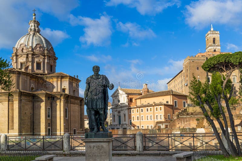 A Calm Spring Morning in Rome Stock Image - Image of building, scene ...