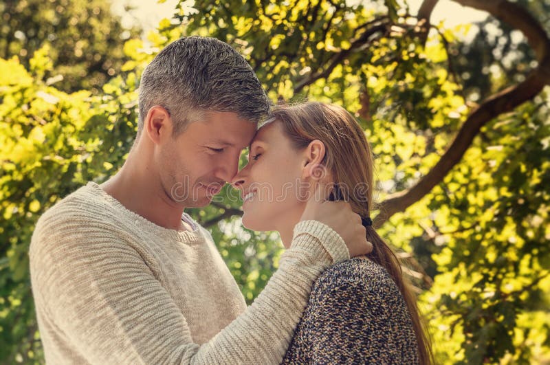 Springtime lovers stock image. Image of lifestyle, kissing - 81214223