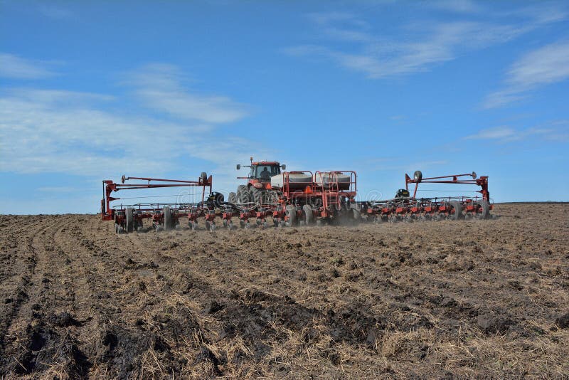 Springtime Planting stock image. Image of field, corn - 41456127