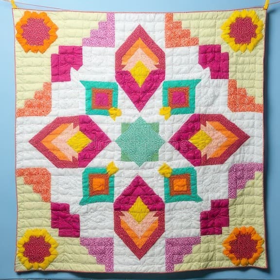 Springtime Quilt Design stock illustration. Illustration of festive ...