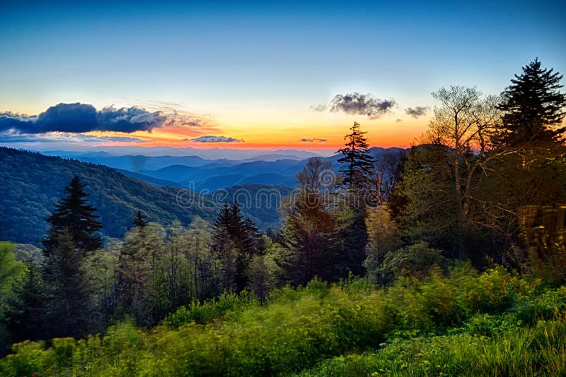 Springtime at Scenic Blue Ridge Parkway Appalachians Smoky Mount Stock ...
