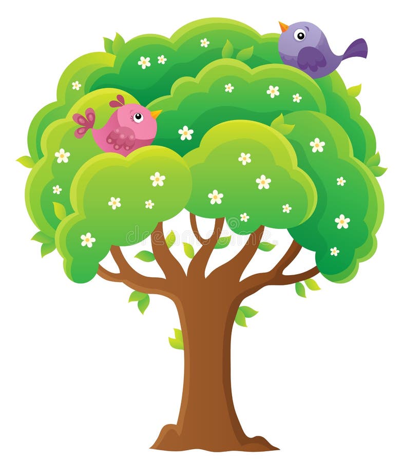 Springtime Tree Topic Image 4 Stock Vector - Illustration of isolated ...
