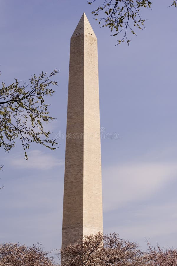 Springtime at the Washington Monument Stock Image - Image of government ...