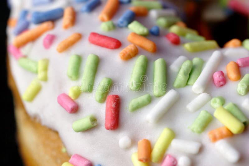 Sprinkle doughnut stock image. Image of candy, bakery, delicious - 575739