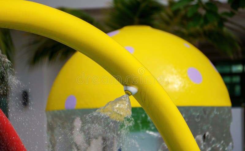 Sprinkle Flow at the Children Pool Stock Photo - Image of relaxation ...