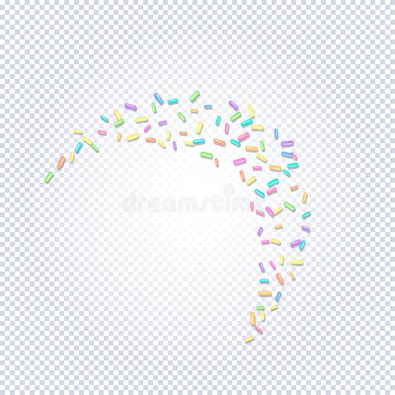 Sprinkles Grainy Frame on a Transparent Background Stock Illustration ...