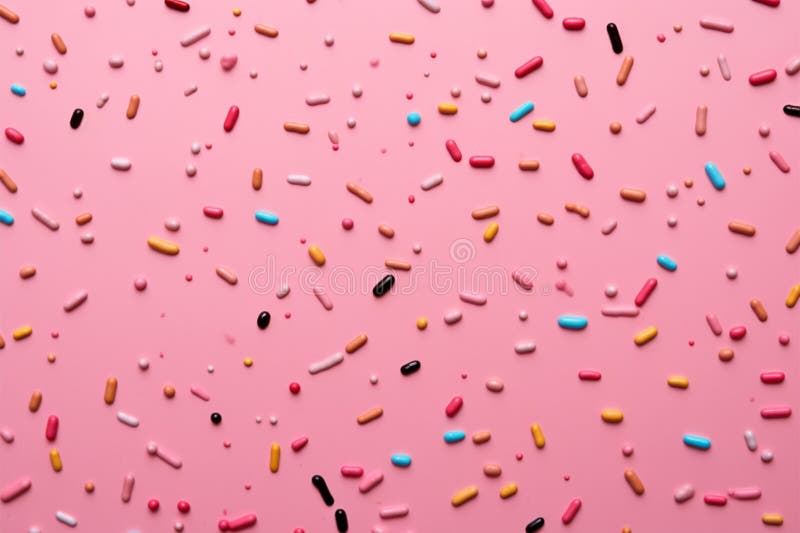 Sprinkle Pattern on a Pink Canvas, Perfect for Diverse Design Stock ...