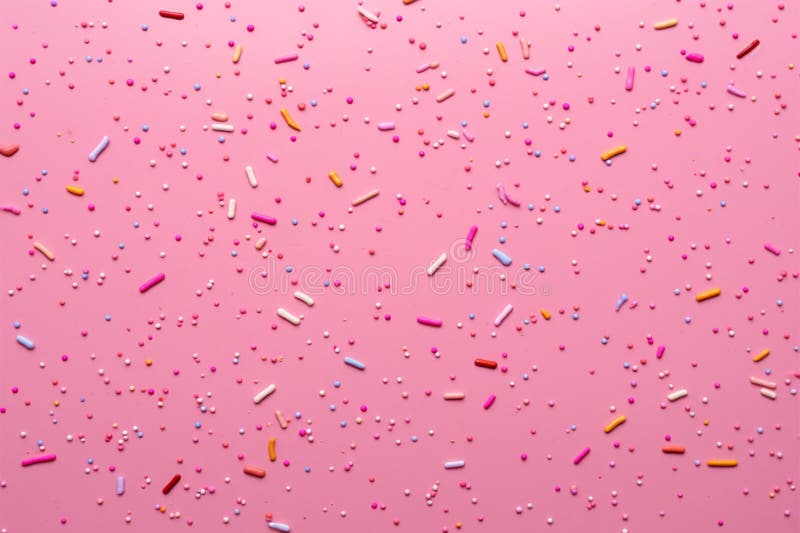Sprinkle Pattern on a Pink Canvas, Perfect for Diverse Design Stock ...