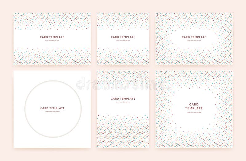 Sprinkle Pattern. Vector Colorful Illustration Set. Banner or Card ...