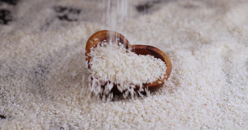 Sprinkle White Rice with Other Rice Including on the Table Stock ...