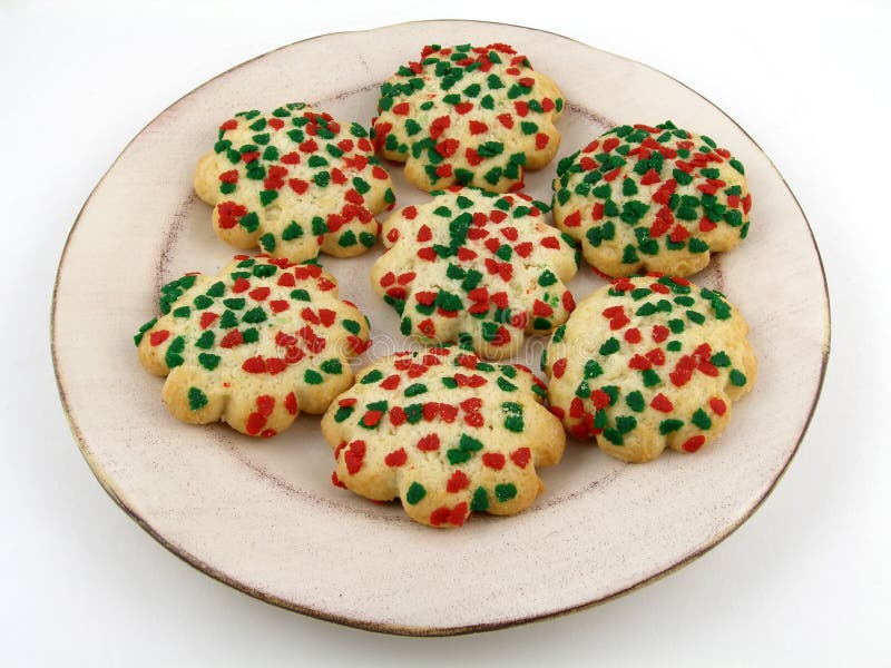 Sprinkled cookies stock image. Image of christmas, sprinkles - 421553
