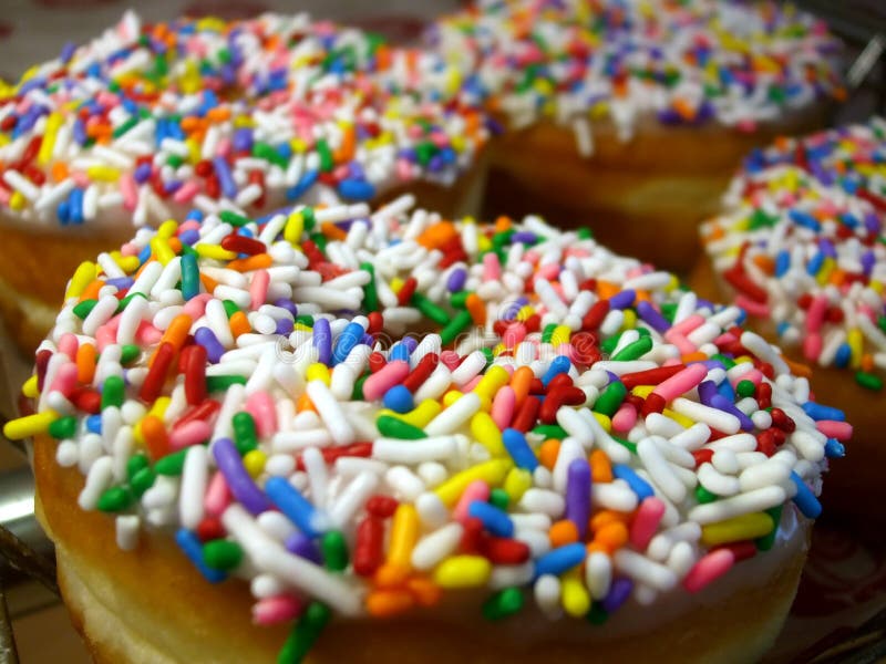 Sprinkled donut stock photo. Image of glazed, frosted - 3096780